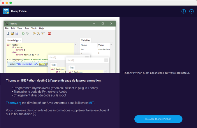 Thymio Suite - Thymio